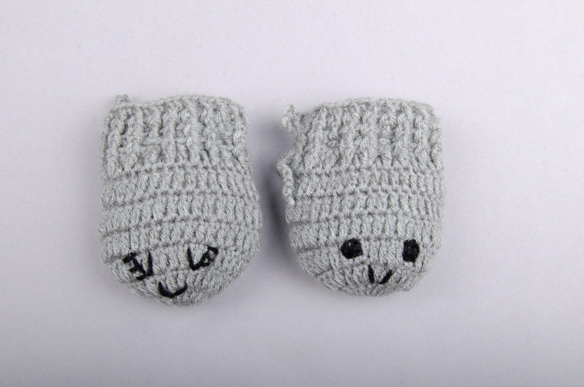 The Original Handmade Knit-Mittens - Grey – The Original Knit