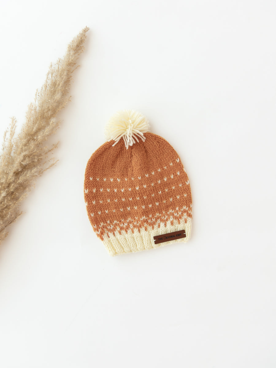 Handmade Cap- Light Brown – The Original Knit